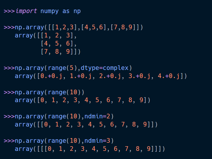 ＜数据分析之Numpy篇＞：你知道这些简便创建array数组对象的方法？_在 numpy中创建元素值全为1的ndarray 对象使用什么函数 ...