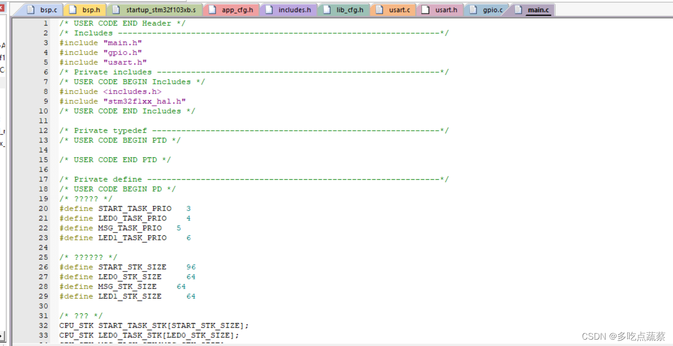 uc/OS移植到stm32F103上实现LED闪烁和串口通信_ucos3 stm32 串口初始化-CSDN博客