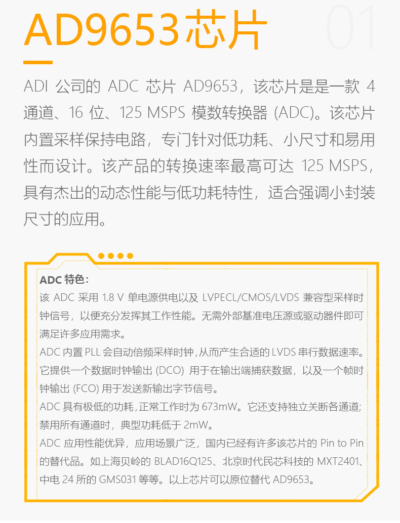 明德扬ADC系列开发板-Ad9653子板 多通道 高分辨率 高采样率-CSDN博客