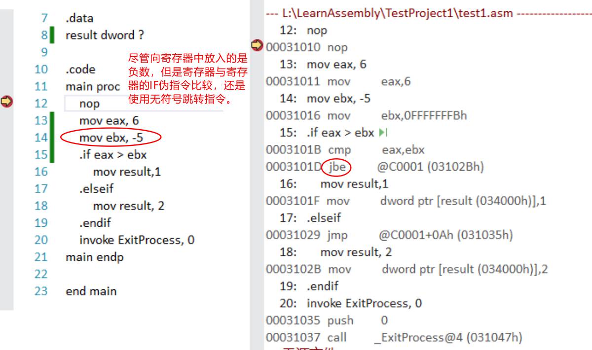 X86汇编masm的if伪指令笔记44masm做数值比较 Csdn博客