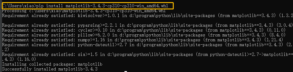 解决 Python安装matplotlib模块报错问题详细步骤pip Install Matplotlib报错 Csdn博客 6191