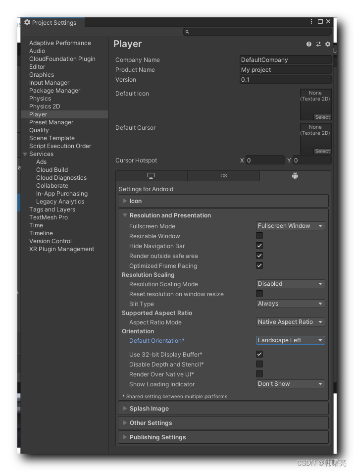 【Unity3D】Android 打包 ③ ( Android 工程设置 | 打包 Apk 安装文件 | 配置项细节 | 运行效果 )_unity打包apk-CSDN博客