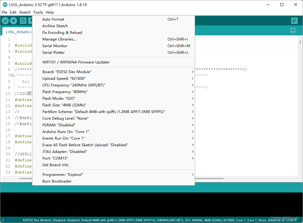 【ESP32-3248S035】Arduino Demo 3.5CTP 的编译及上传_ardunio编译,上传调试-CSDN博客