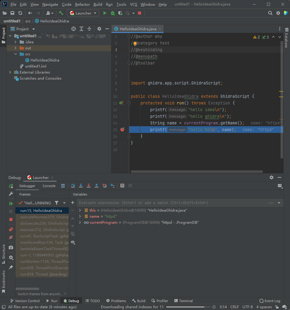 使用IDEA搭建Ghidra Script开发调试环境配置_idea ghidra script-CSDN博客