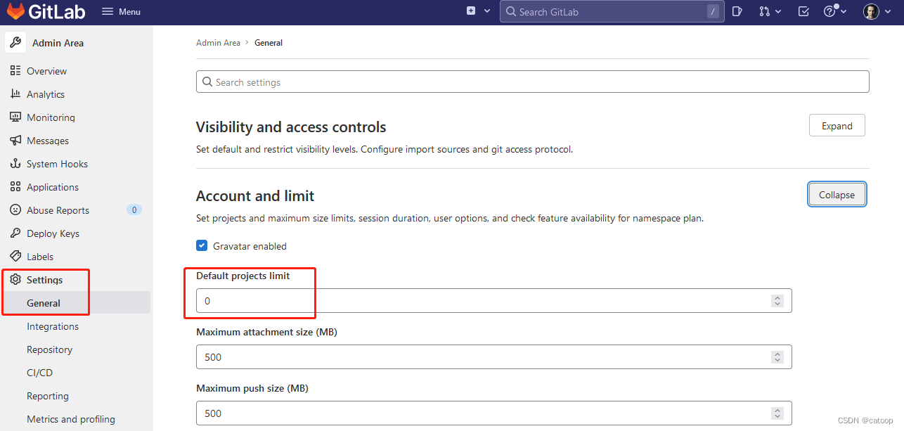 Gitlab禁止用户创建群组和项目_gitlab禁止用户创建project-CSDN博客
