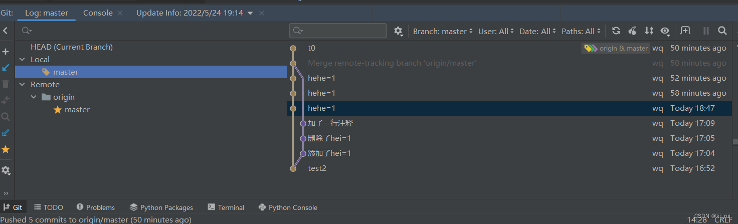 PyChram使用git进行版本控制_pycharm未进行版本管理的文件-CSDN博客