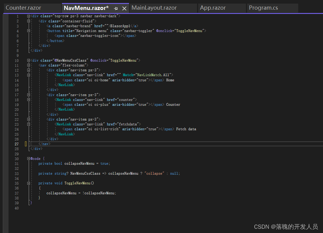 .NET6 Blazor体验 -＞ 1. 项目结构探索并添加新页面_headoutlet blazor-CSDN博客