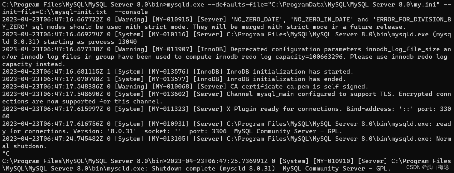 Windows 11 安装的 Mysql 8.0忘记密码，官方办法_windows mysql8.0密码在哪个文件-CSDN博客