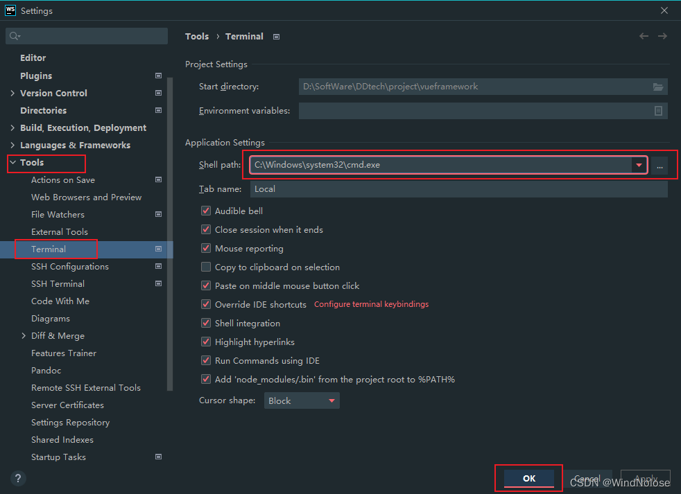node安装成功后cmd可执行 但编译器webstorm运行npm install提示没有该命令 解决办法_cmd可以执行node命令,webstorm的终端里却不行-CSDN博客