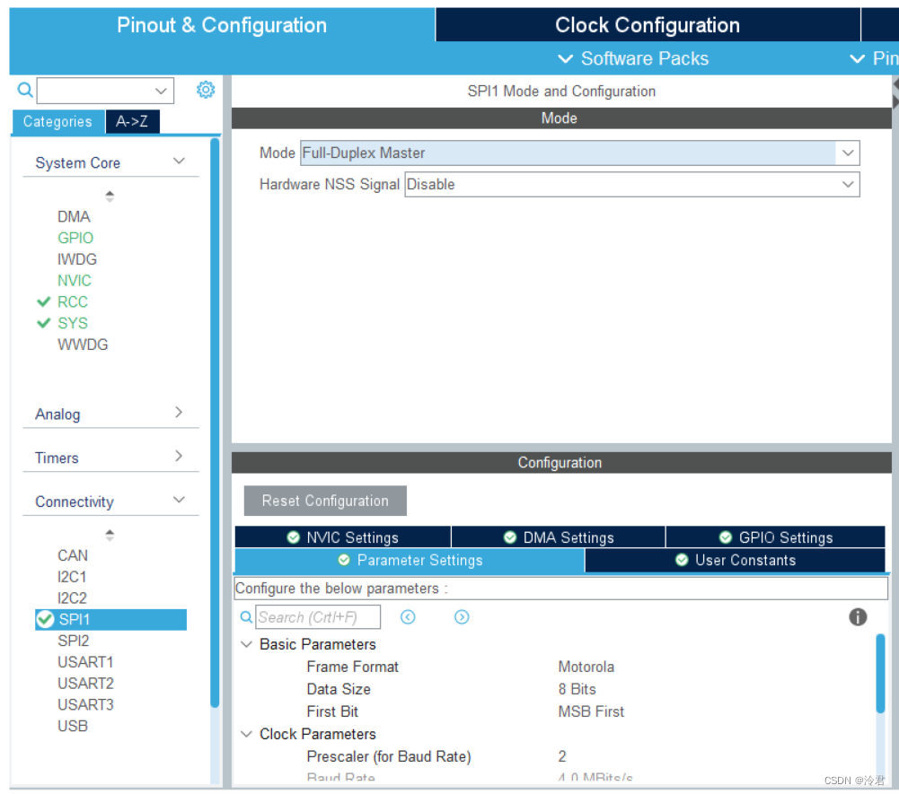 STM32HAL——SPI + IIC_stm32f1 hal iic spi冲突-CSDN博客