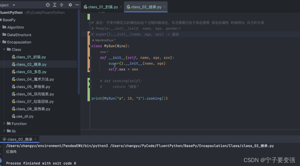 【python】封装、继承、多态python 类的封装 Csdn博客