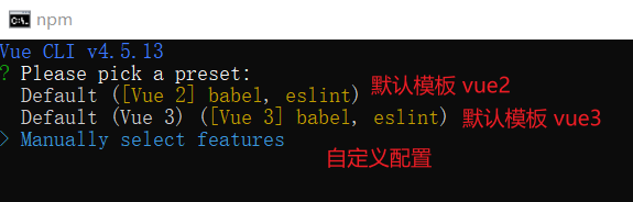 脚手架创建项目选择的配置_use class-style component syntax-CSDN博客