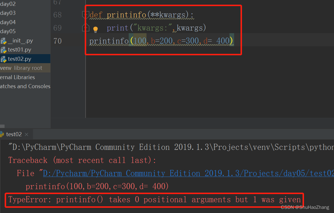 Python 函数 定义一个函数printinfo Name Age Args 其中args为可变参数 传入当前用 Csdn博客