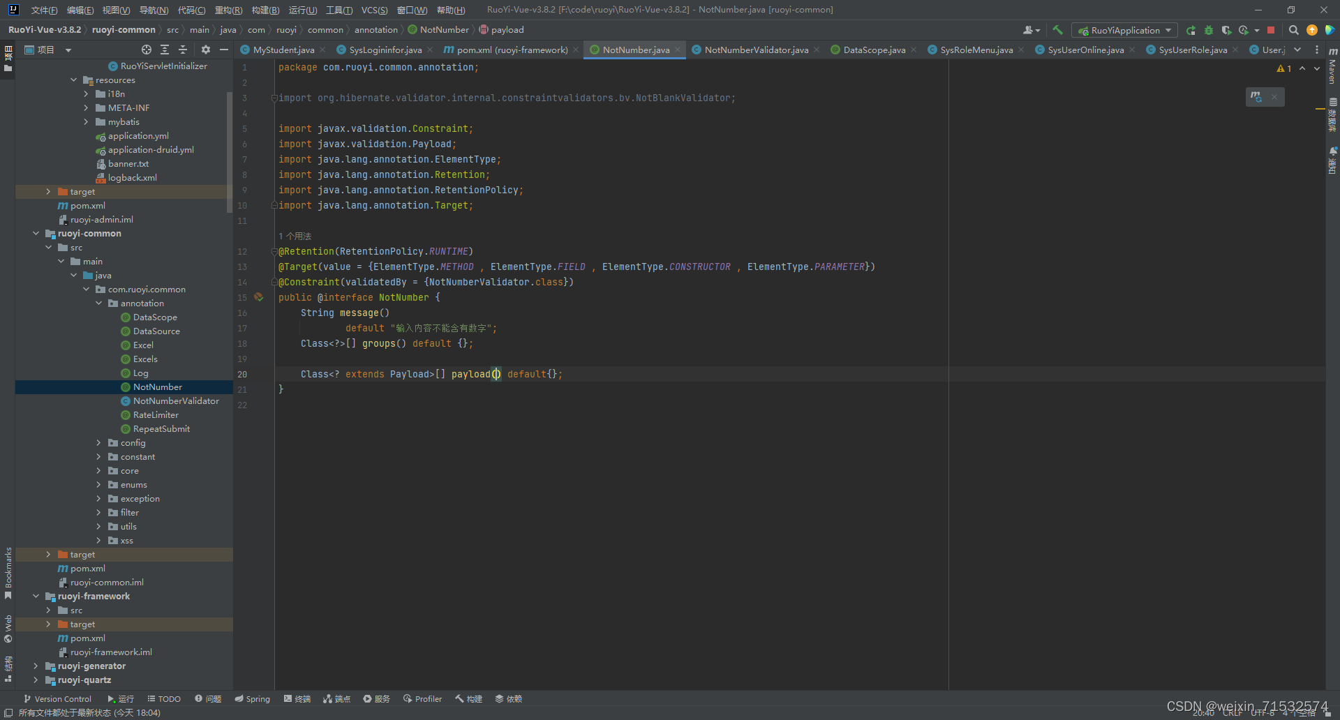 Ruoyi Vue触发参数验证异常示例若依移动端 验证码接口错误 Csdn博客