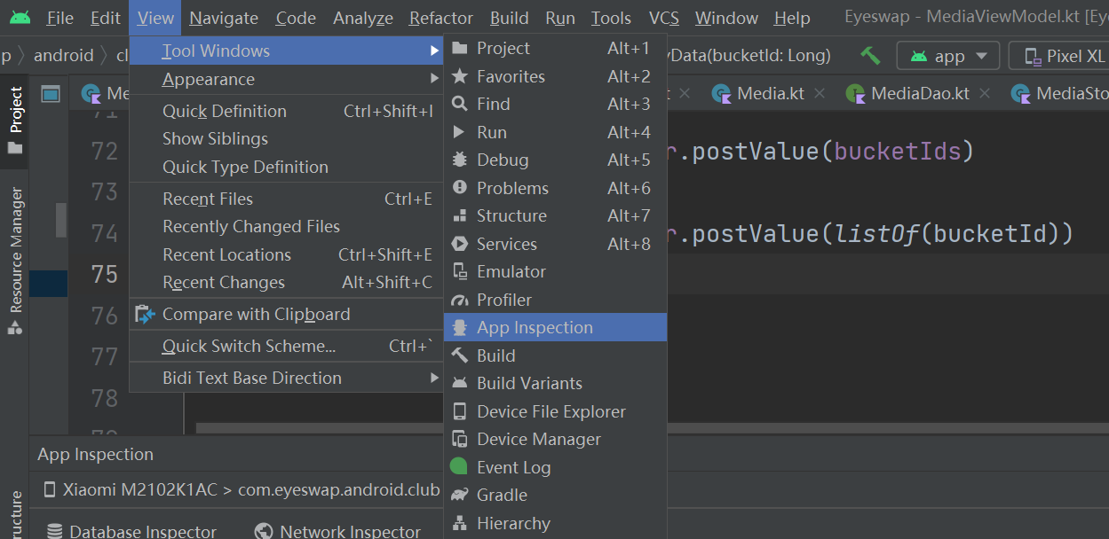 Android Studio 打开 Room 可视化查看器（Database Inspector）_databaseinspector在哪-CSDN博客