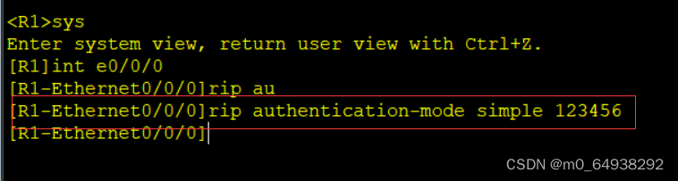 RIP动态路由协议_.在r1与r2设备之间配置认证,邻居关系依然为up-CSDN博客