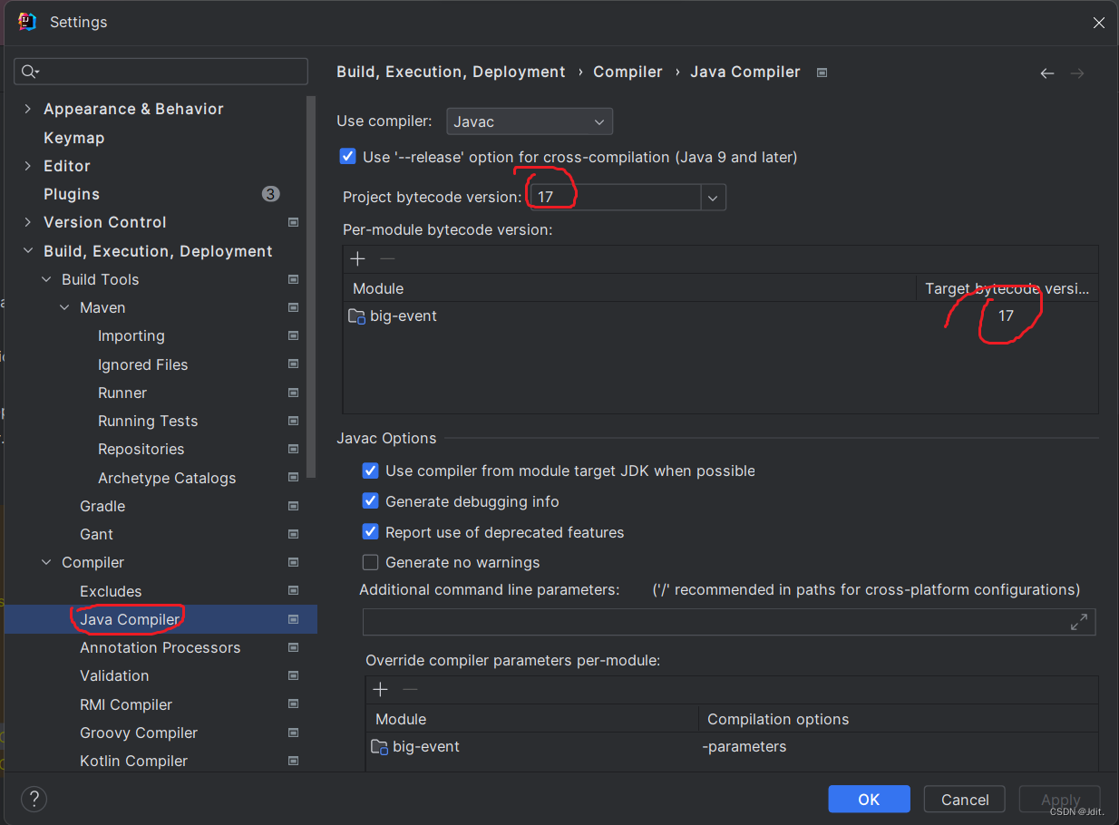 java: 错误: 不支持发行版本 17（最新 Springboot3）-CSDN博客