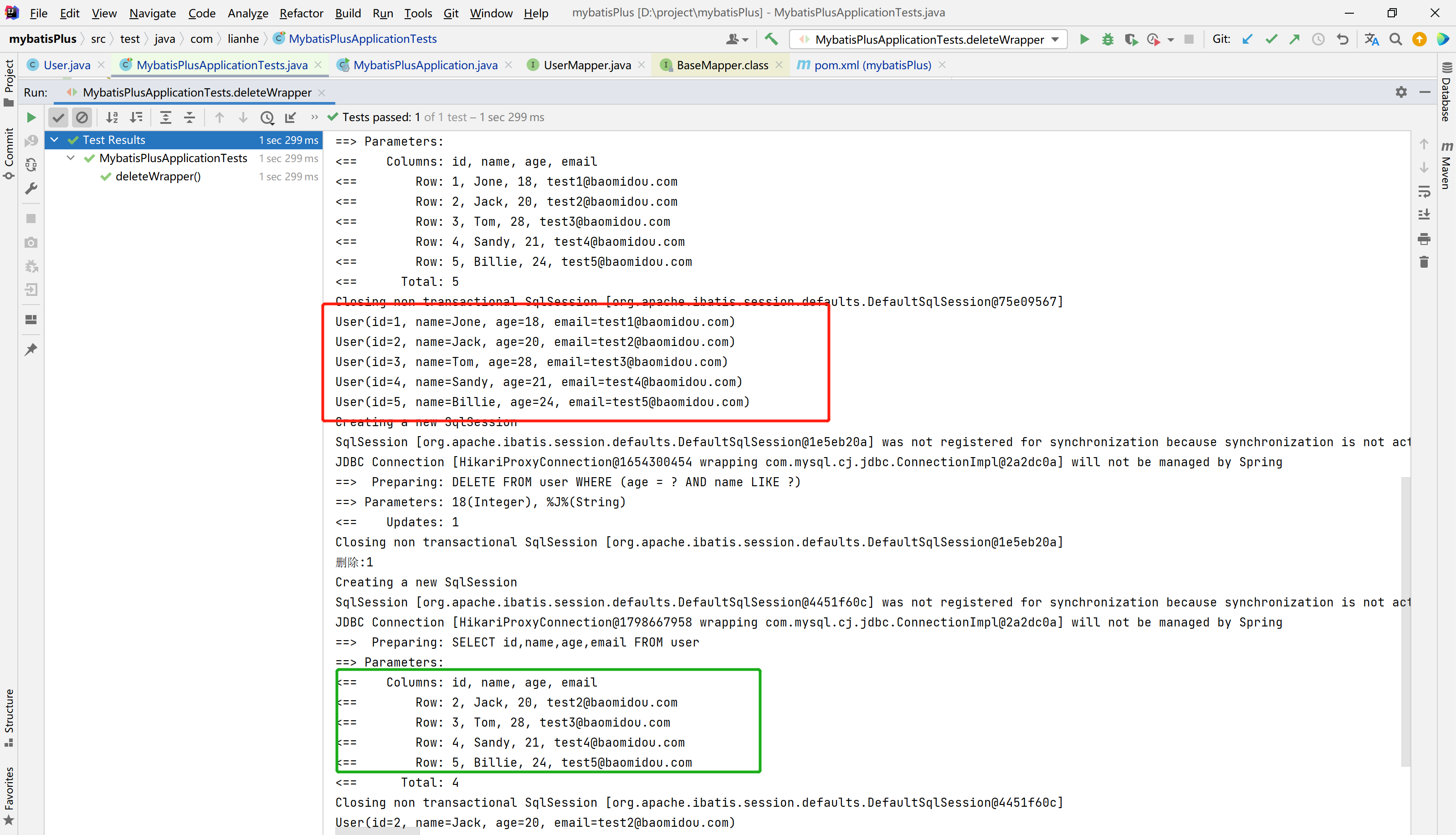 Mybatisplus对于basemapper方法的讲解 Int Deletebyid Serializable Id Csdn博客