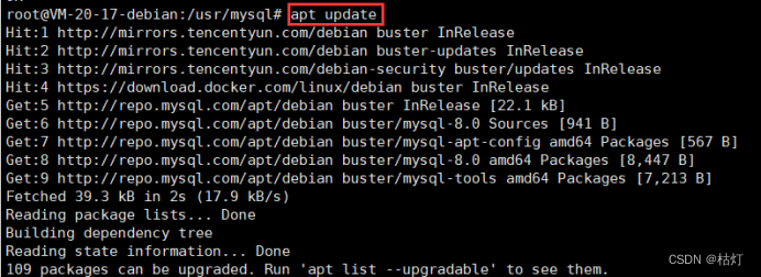 debian 使用apt安装MySql_package mysql-server is not available, but is refe_枯灯的博客-CSDN博客