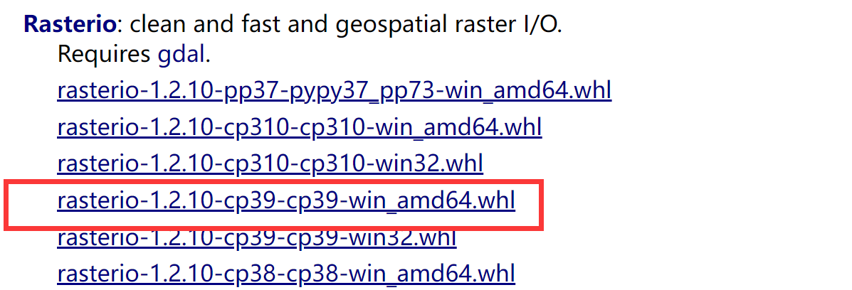 No module named ‘rasterio‘_no module named 'rasterio-CSDN博客