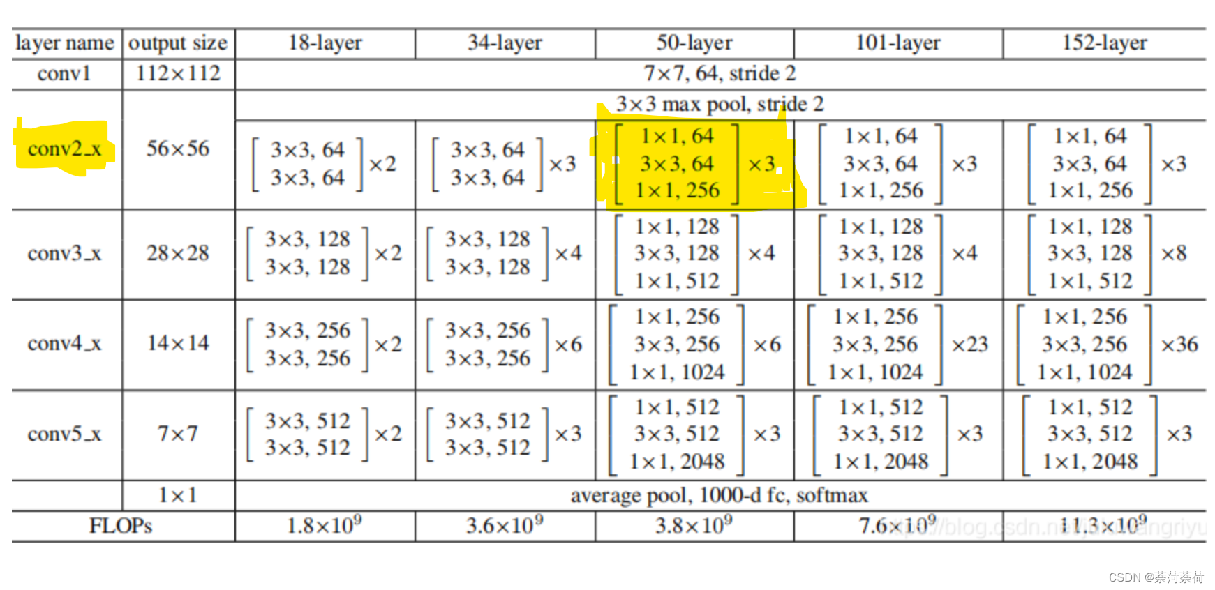 ResNet系列网络结构及代码详解_resnet152网络结构-CSDN博客