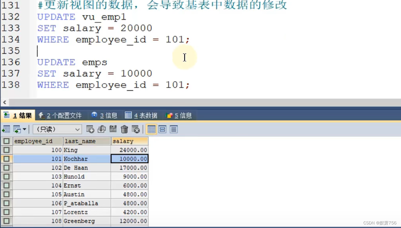 Mysql学习笔记——视图修改视图会修改原表吗 Csdn博客 