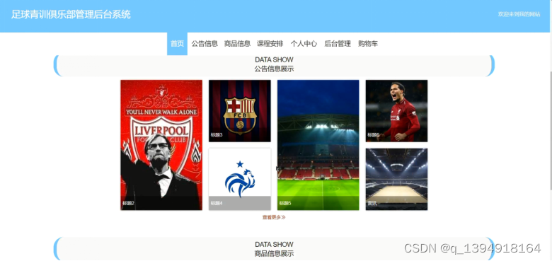 基于javaspringbootvue的足球青训俱乐部管理后台系统球场后台管理系统 Csdn博客