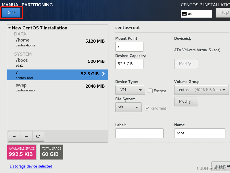 VMware Workstation 15 安装CentOS 7教程（图文详解）_vmware15安装centos7-CSDN博客
