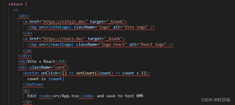 关于tsx文件飘红(全文红色下划线) Vscode React Tsx 标红 Csdn博客