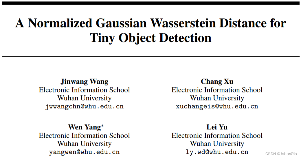 【论文笔记】 NWD-Based Model_nwd论文-CSDN博客