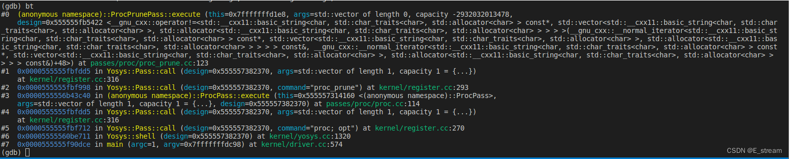 Yosys是怎么运行的，使用gdb来分析-CSDN博客