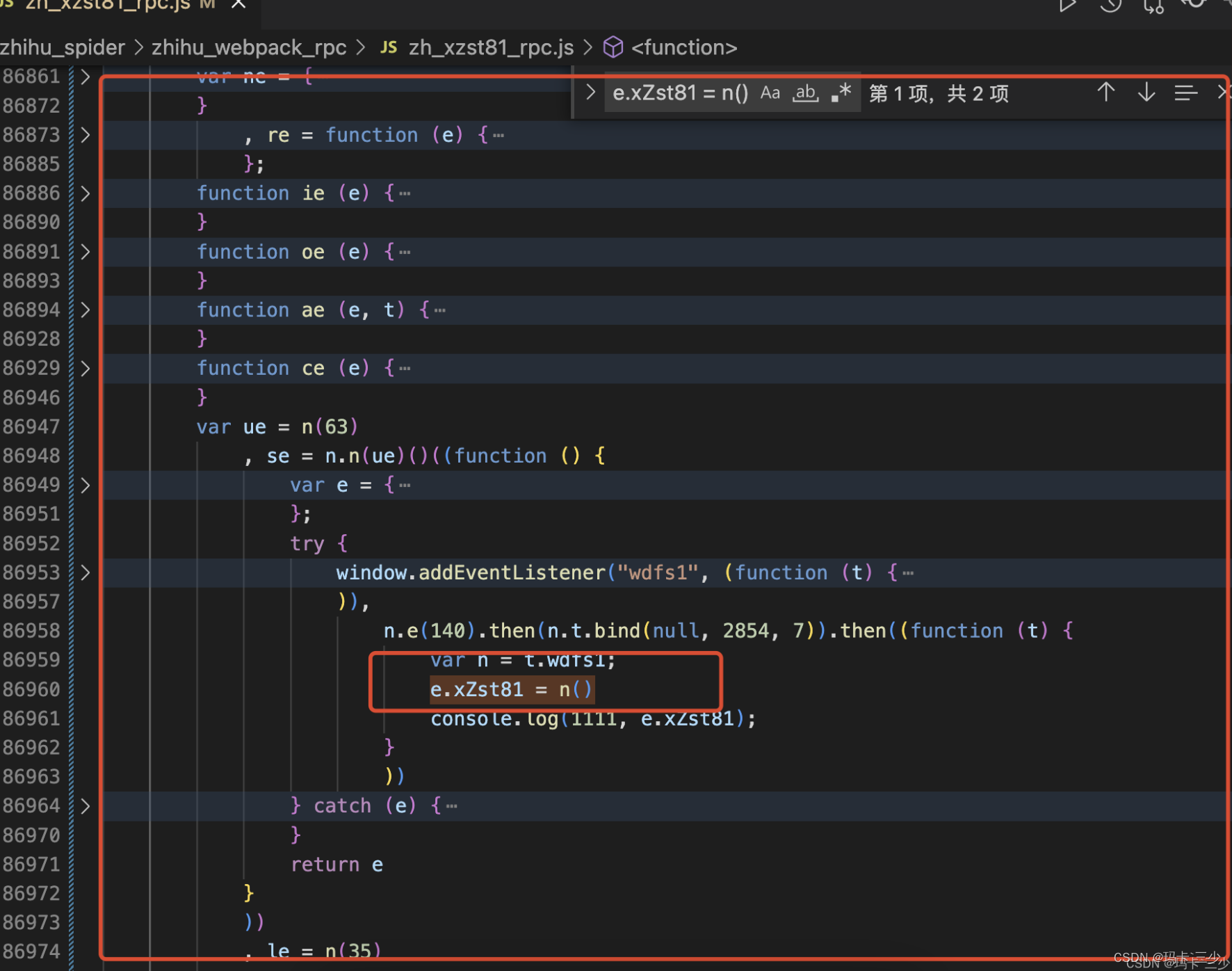 Python爬虫之Js逆向案例(8)-某乎x-zst-81之webpack-CSDN博客