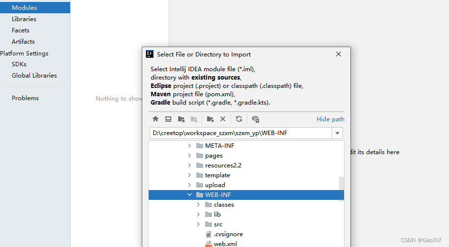 idea运行非maven，无框架的Java web项目_非maven项目import modules怎么选-CSDN博客