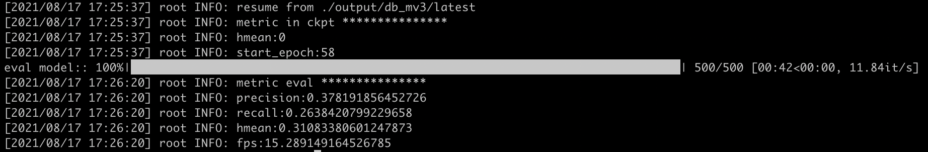 Paddleocr学习（文本检测部分）hmean Csdn博客 