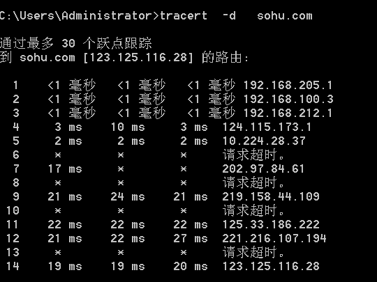 tracert提高回显速度方法_快速tracert不用等待-CSDN博客