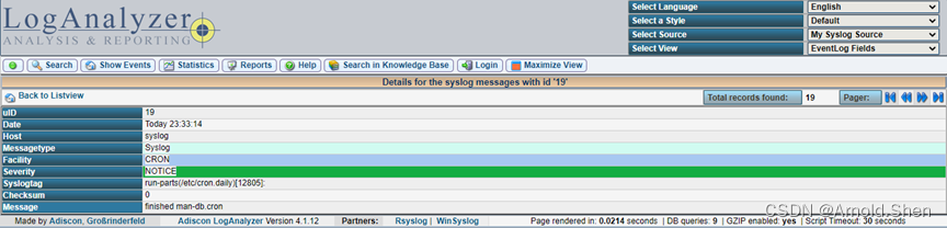 CentOS7.9安装rsyslog+loganalyzer日志服务器详细配置-CSDN博客