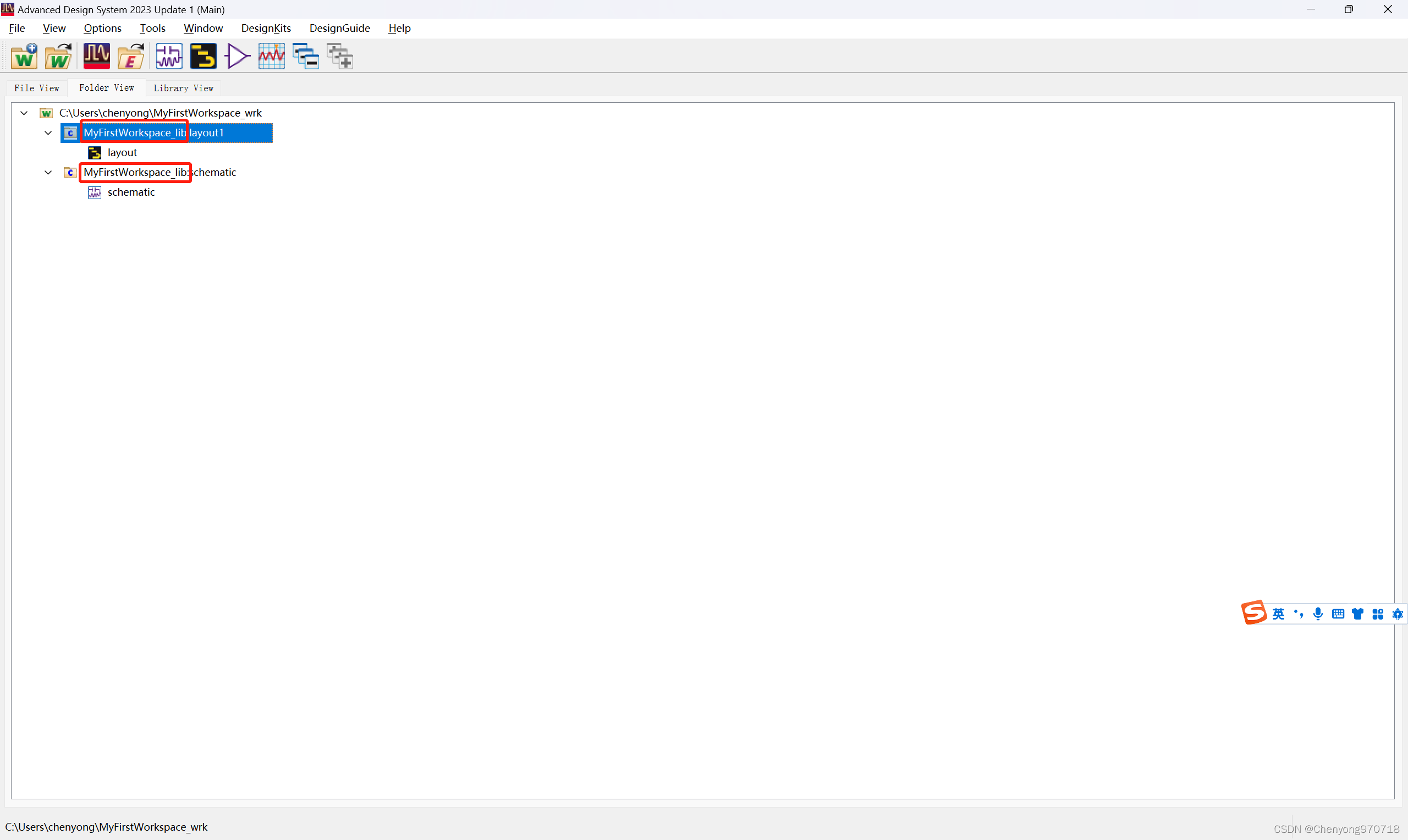 ADS2023:Tutorial-1_Workspace,Library and Cell-CSDN博客