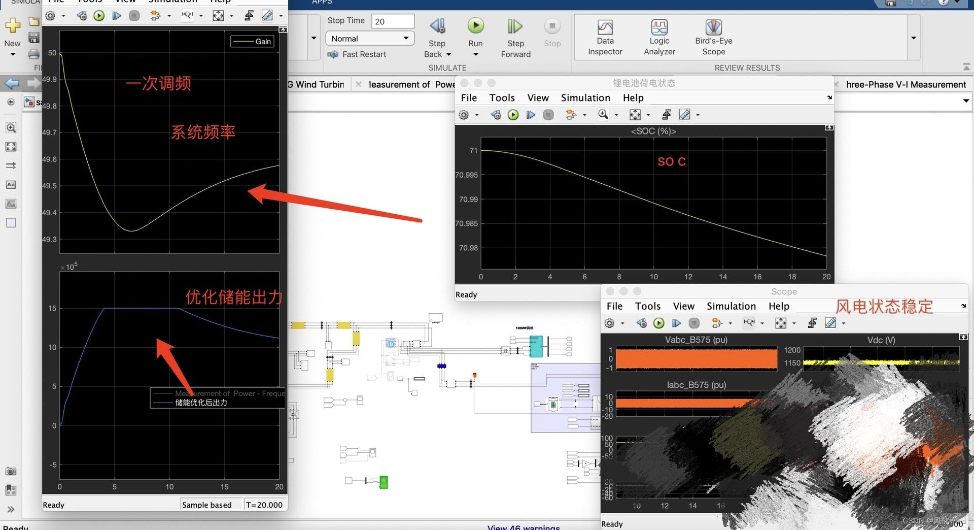 matlab/simulink 风机光伏化学电池储能并网一次调频IEEE9三机九节点系统，离散模型，储能下垂控制，带有出力优化。_3机9节点储能-CSDN博客
