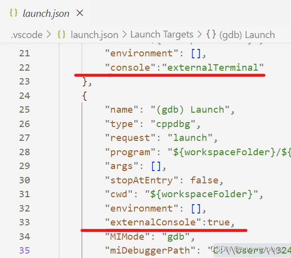 VS code “密钥externalConsole已弃用，请改用console“的解决方法_密钥“externalconsole”已弃用。请改用“console”。-CSDN博客