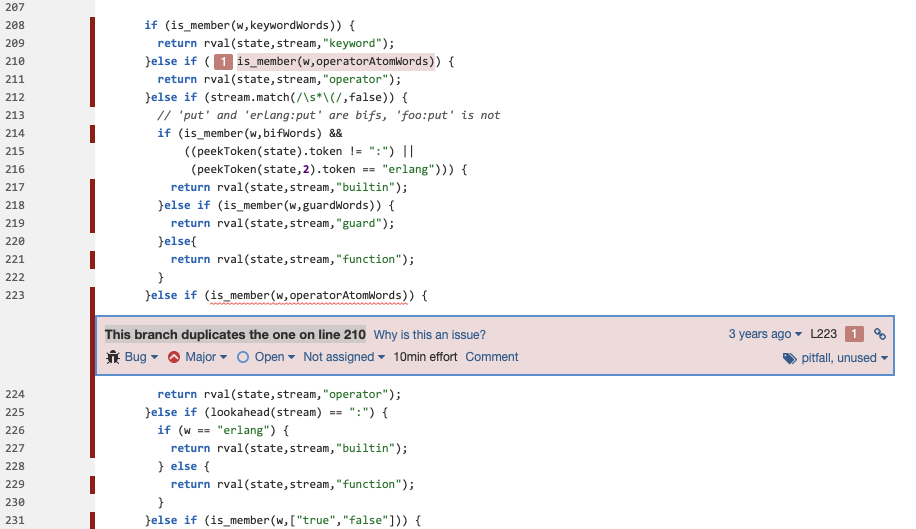 Sonar 代码检测常见问题及修改实例（前端JS版本二）_remove this conditional structure or edit its code-CSDN博客