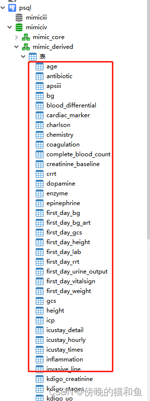 MIMIC IV数据库衍生表格配置_mimic4 inner join-CSDN博客