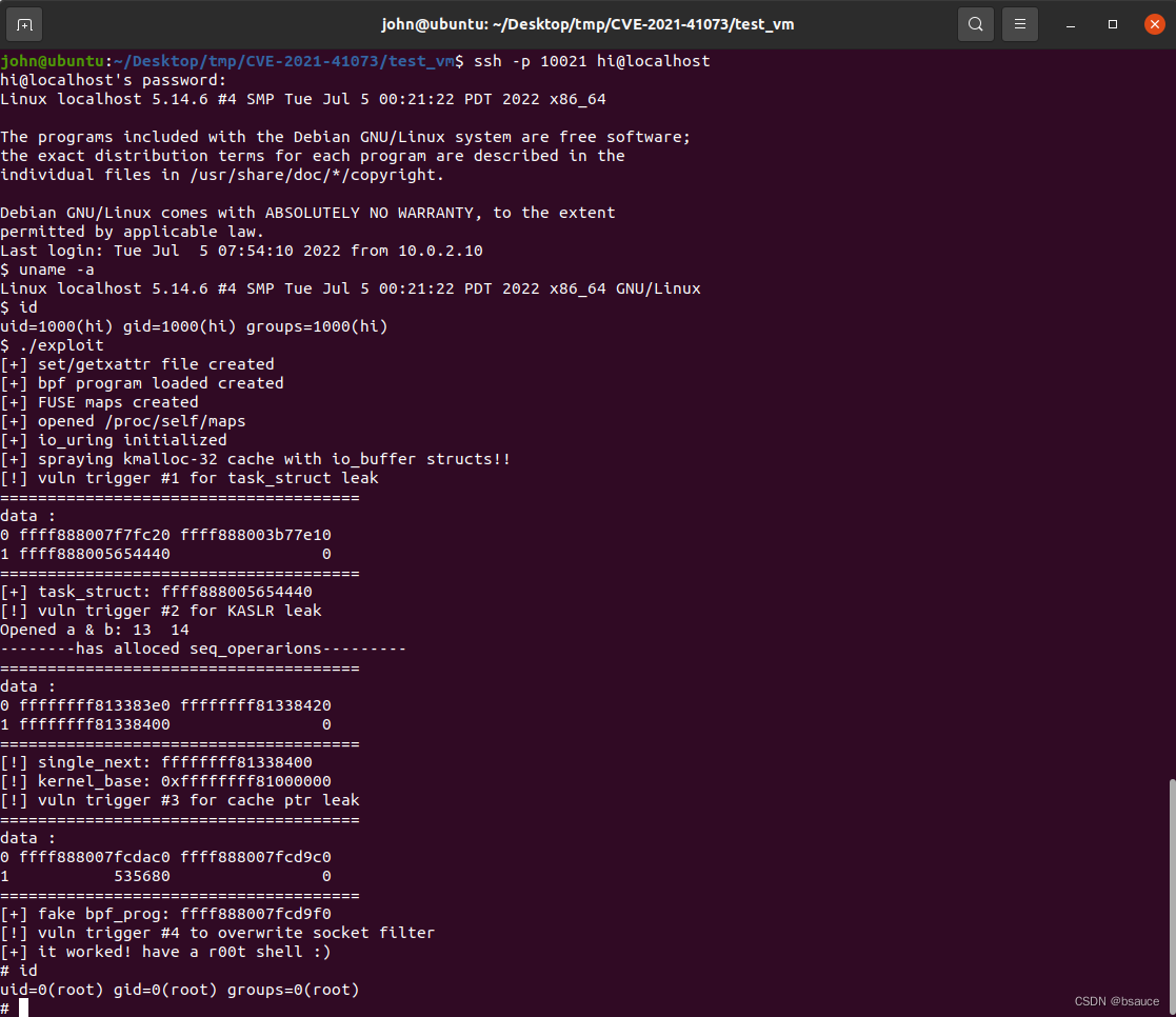 【kernel exploit】CVE-2021-41073 内核类型混淆漏洞利用分析_kernel-exploit-factory:linux-CSDN博客