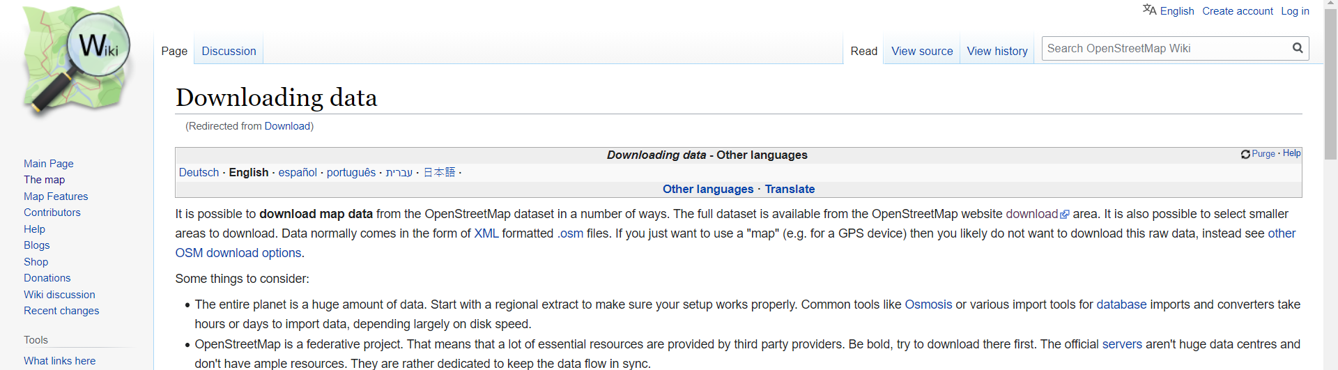 OpenStreetMap网页界面介绍与OSM数据多种下载渠道及方式对比_openstreet网页版-CSDN博客