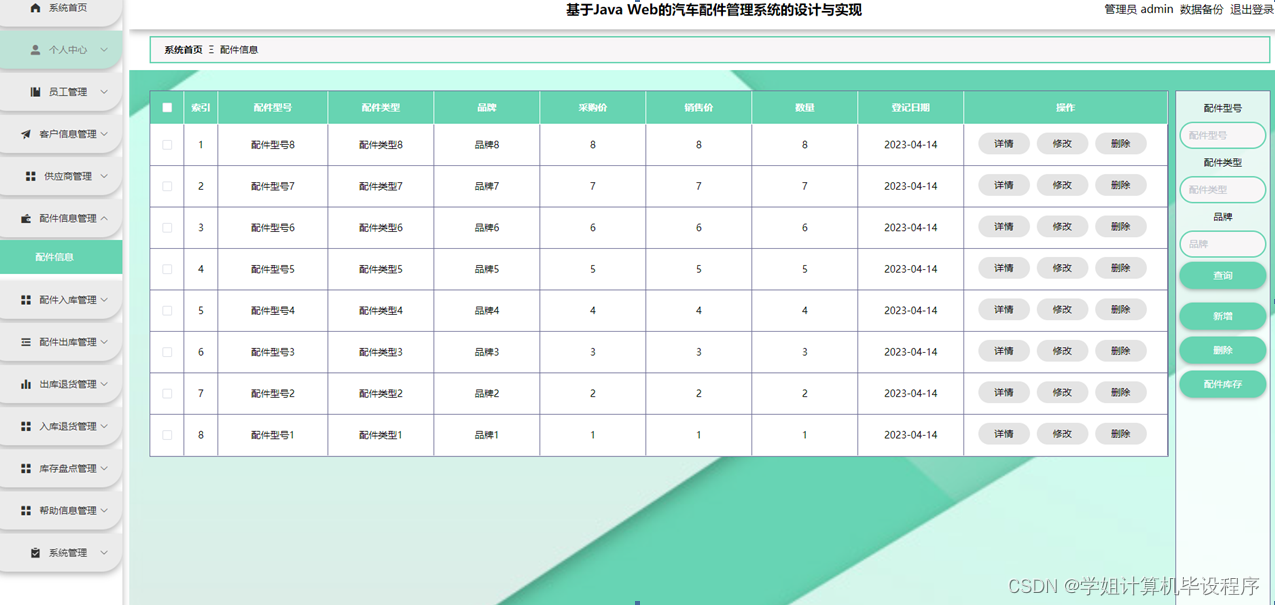 计算机毕设ssm基于javaweb的汽车配件管理系统的设计与实现zt81o9源码数据库lw汽配商城功能模块图java Csdn博客