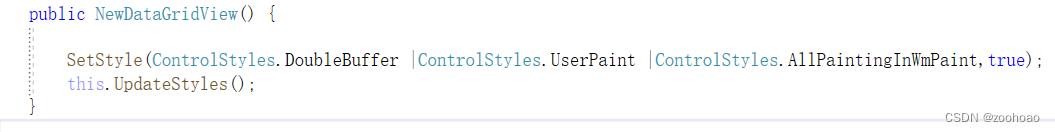 C#实用开发(2)---winfrom使用双重缓冲减少控件刷新导致的闪烁_doublebuffered属性-CSDN博客