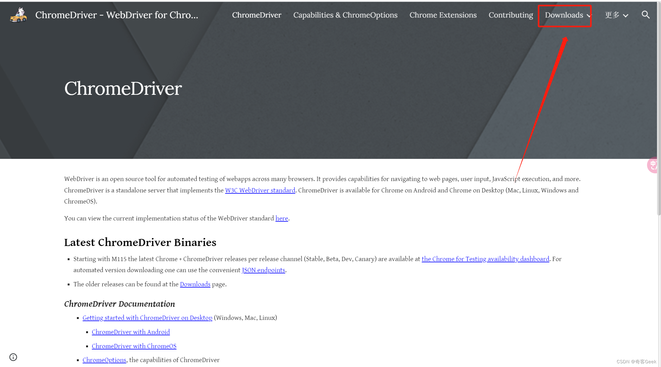 chromedriver驱动的下载和安装！发现版本停留在114上，怎么解决呢？_chrome114版本下载-CSDN博客