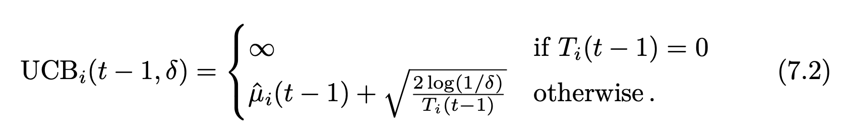 【Bandit Algorithms学习笔记】UCB算法的理论证明_ucb 算法-CSDN博客