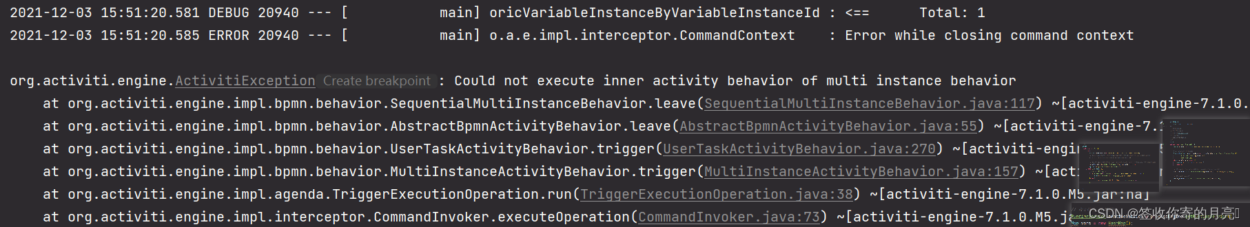 Activiti串行多实例报错could Not Execute Inner Activity Behavior Of Multi Instance Behavior解决办法 Csdn博客
