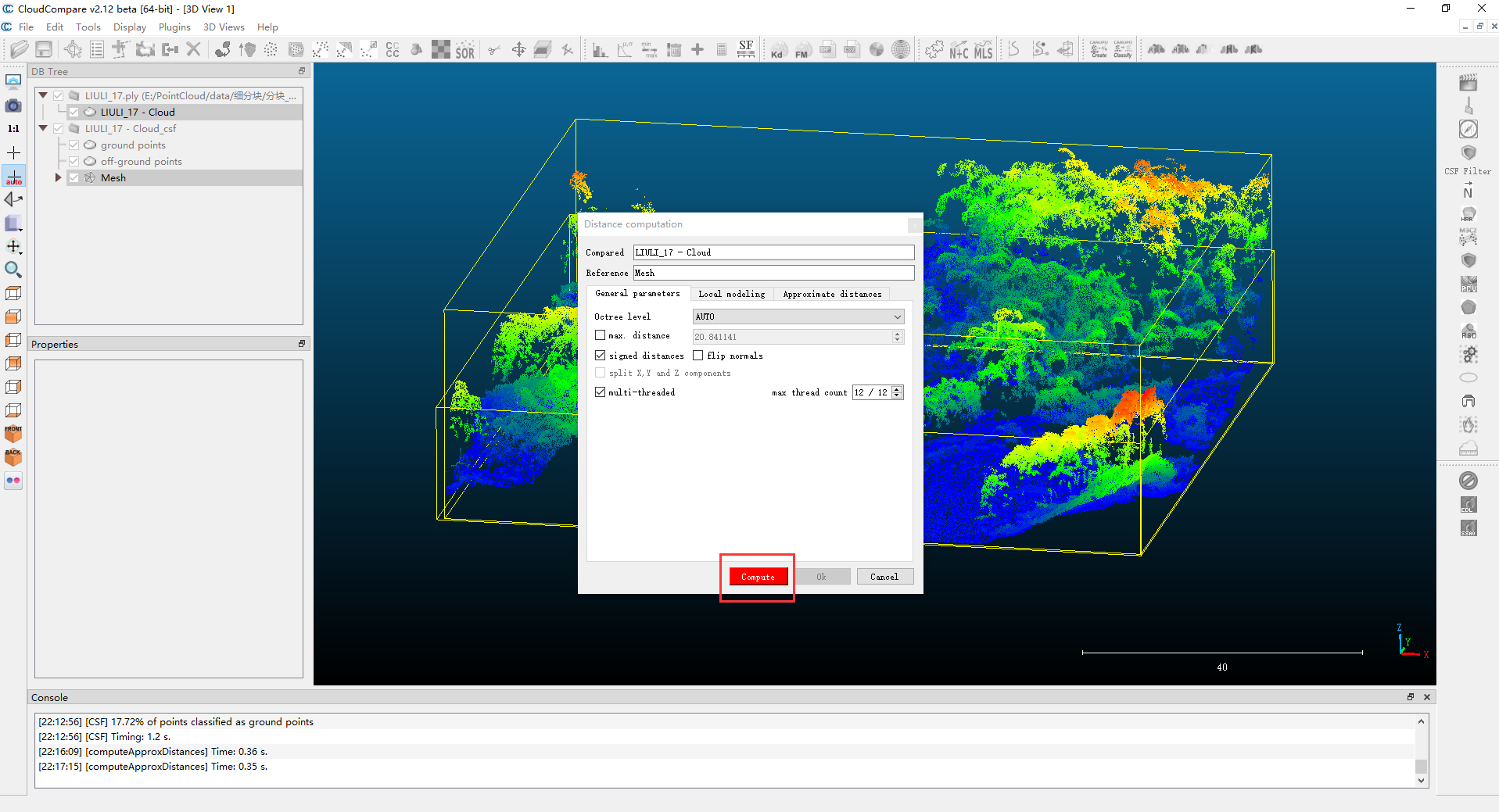 使用CloudCompare进行点云高程归一化-CSDN博客