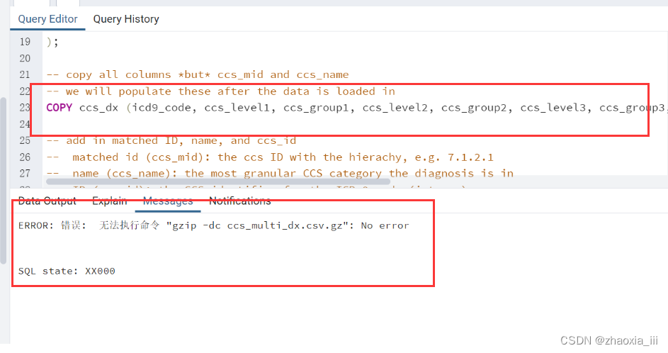 mimiciii安装物化视图（ccs_diagnosis_table.sql解压gz文件失败）使用SQL Shell导入数据表_mimic 物化视图-CSDN博客
